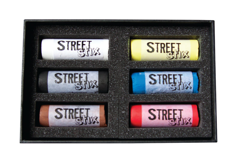Jack Richeson Street Stix Pastels - Set of 6 Full Stick