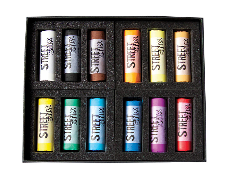 Jack Richeson Street Stix Pastels - Set of 12 Full Stick