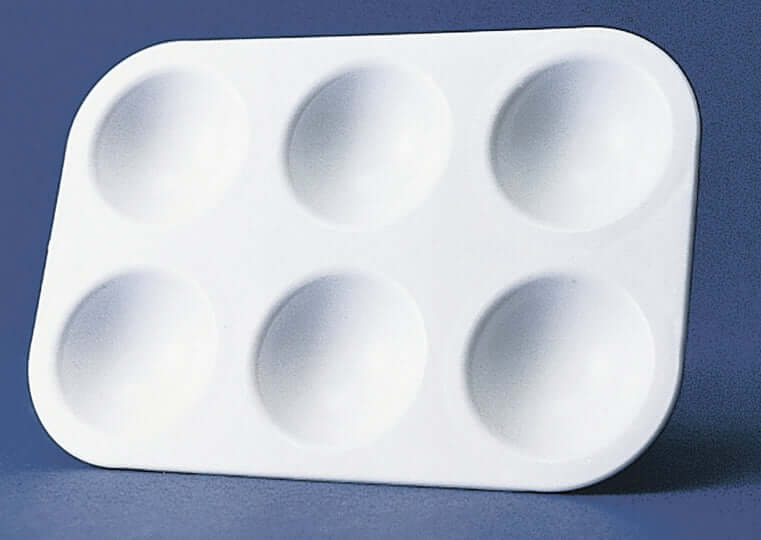 6 Well Plastic Rectangular Tray Palette