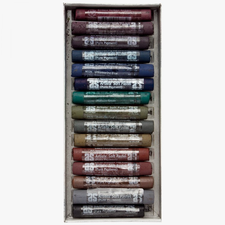 Art Spectrum Artists' Soft Pastels 15 Full Stick Darks Set