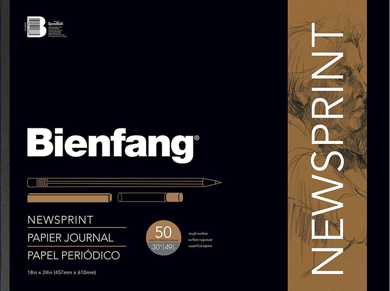 Bienfang Newsprint Paper Pad 18" x 24" | 100 sheets