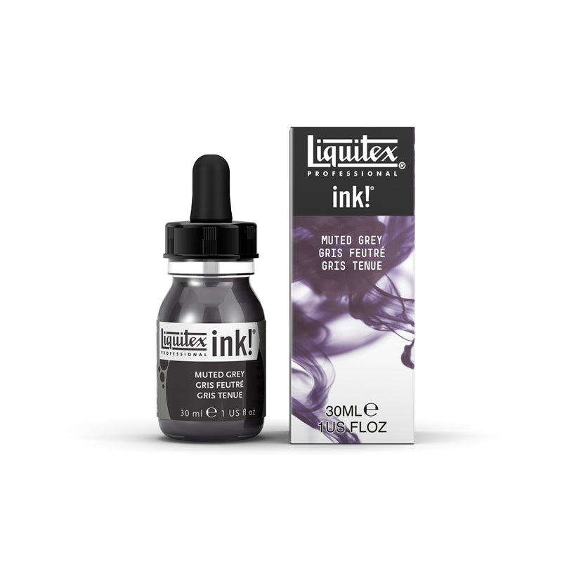 Liquitex Acrylic Ink Muted Collection - 1 oz. bottle - Muted Grey